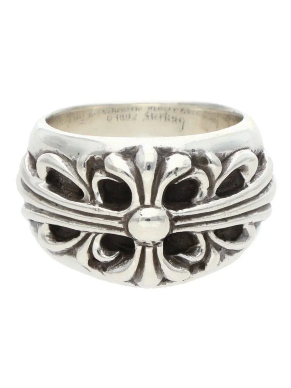 Chrome Hearts | Jewelry | Chrome Hearts Flrl Crs Floral Cross Silver ...